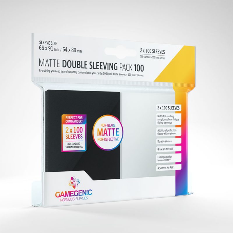 MATTE DOUBLE SLEEVING PACK 100 - Gamegenic
